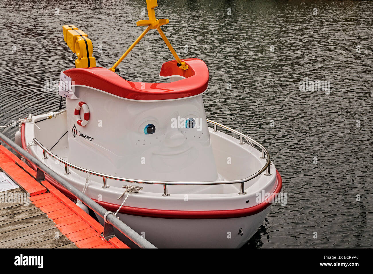 Miniature Crewsaver Boat Alesund Norway Stock Photo - Alamy