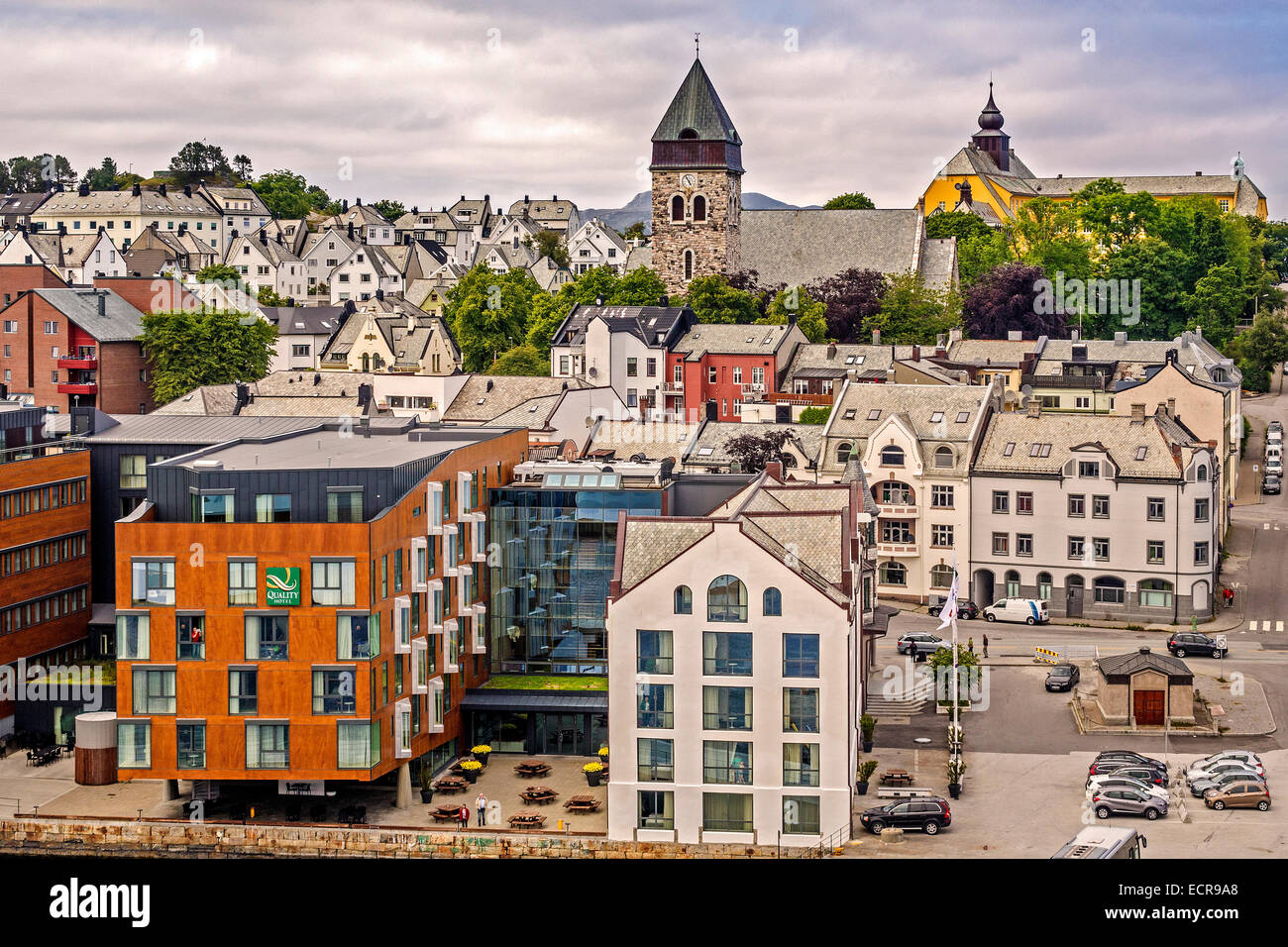 View Of Alesund Town Norway Stock Photo - Alamy