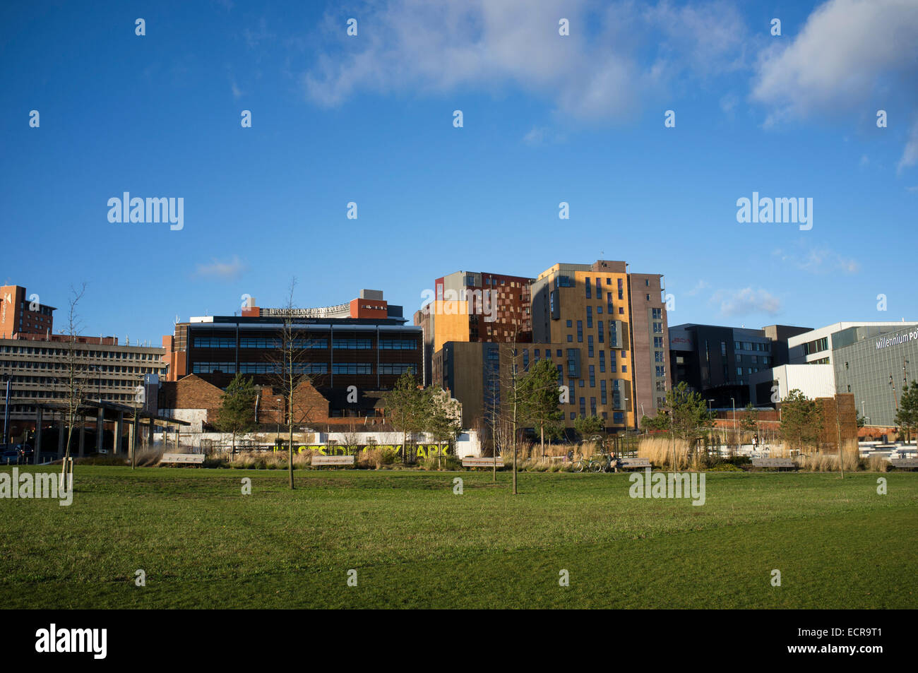 Birmingham City University new buildings at Curzon Street Campus Stock ...