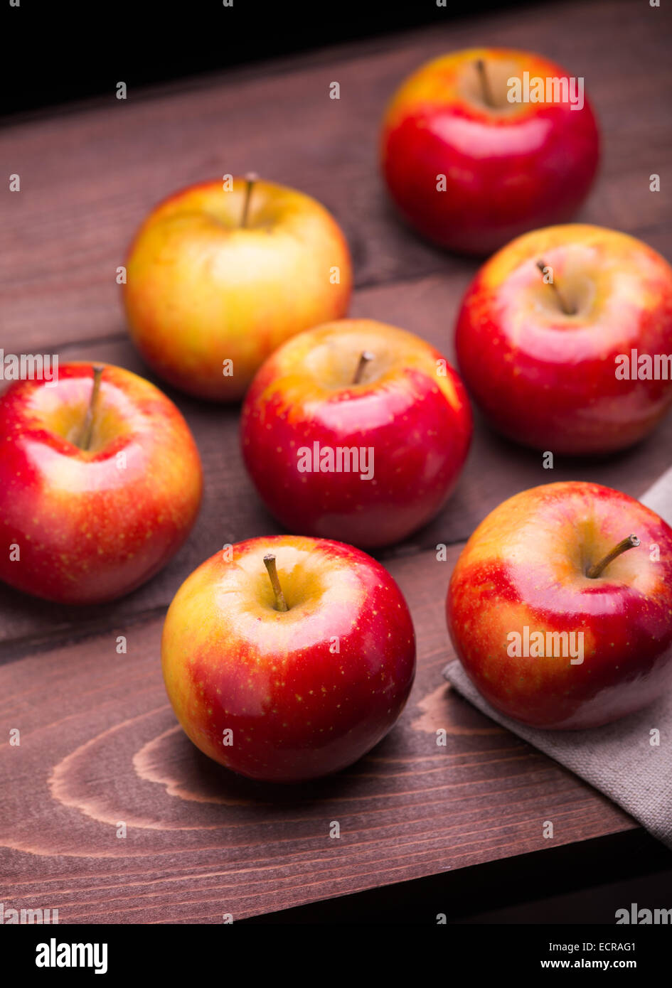 red ripe apples Stock Photo - Alamy