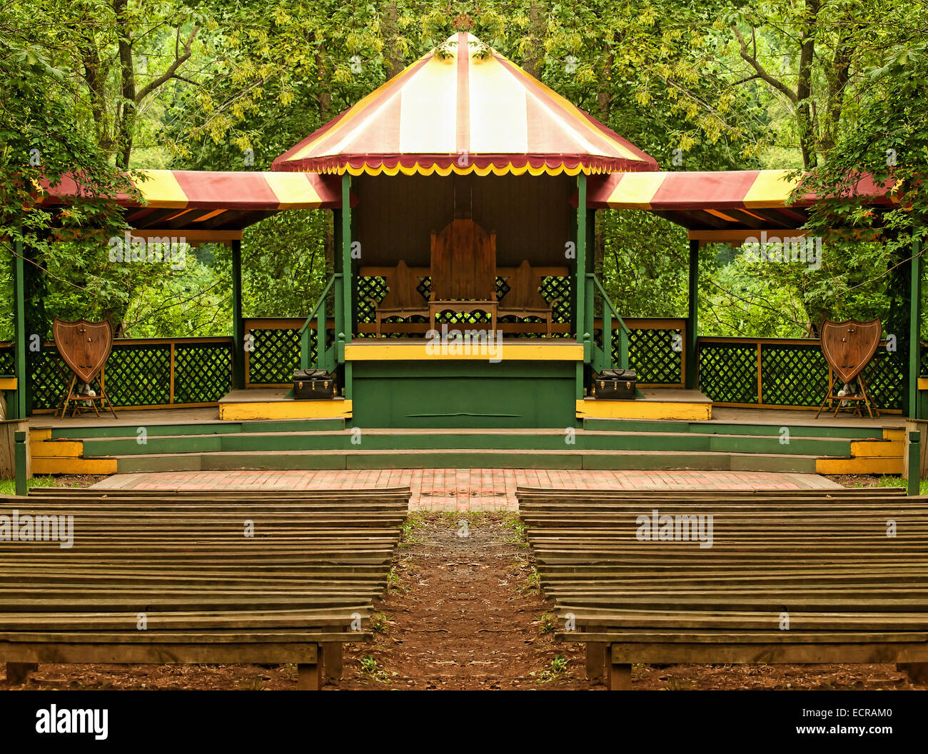 renaissance festival stage Stock Photo - Alamy