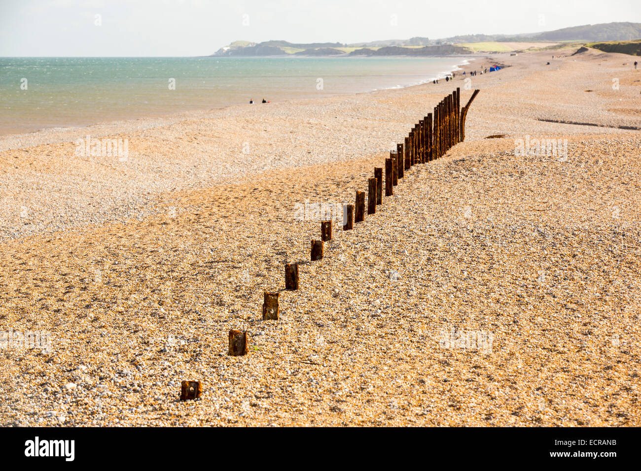 Second world war defences revealed by storm surge erosion on the beach ...
