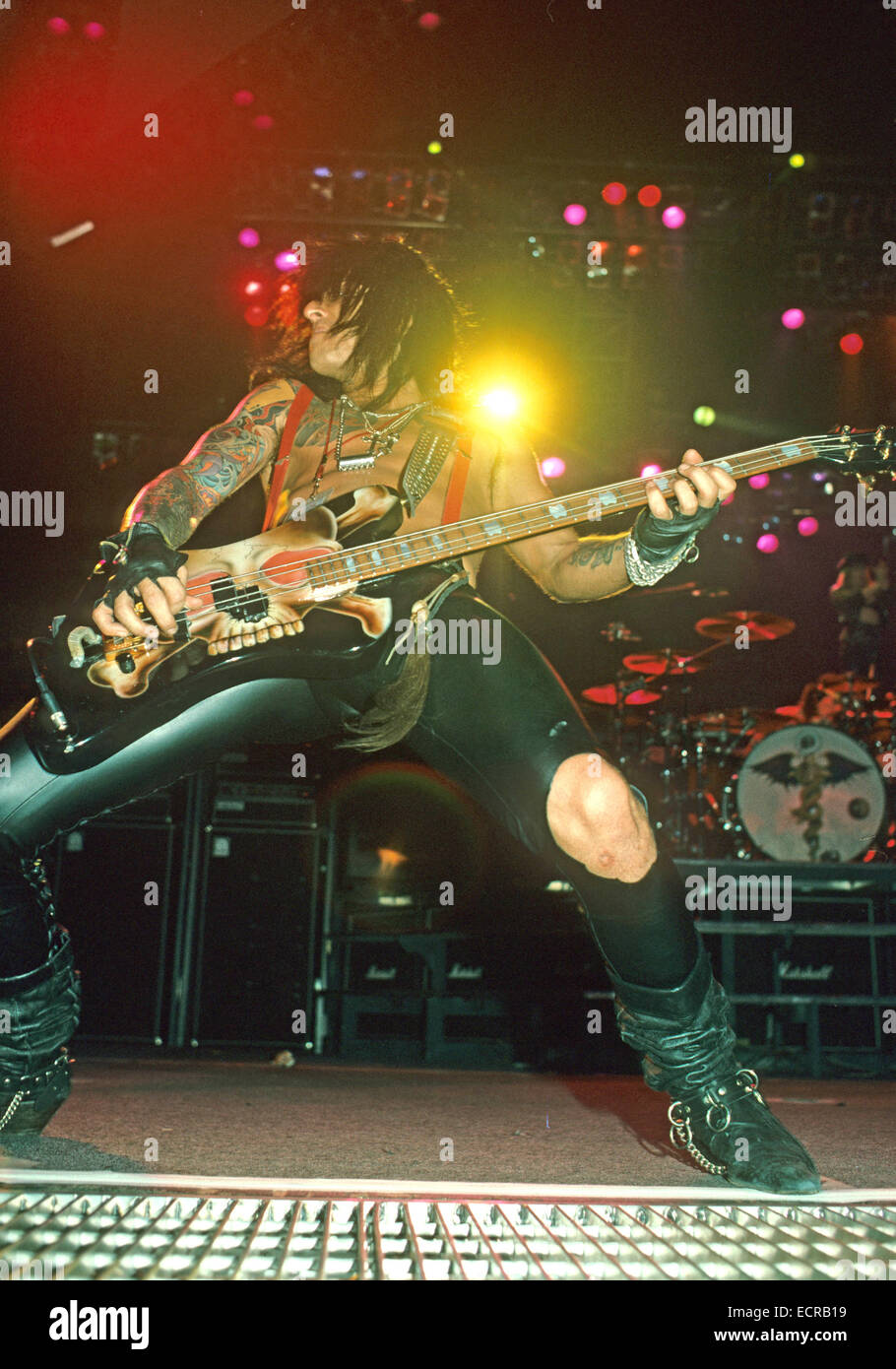 MOTLEY CRUE American rock group in 1990. Photo Jeffrey Mayer Stock ...