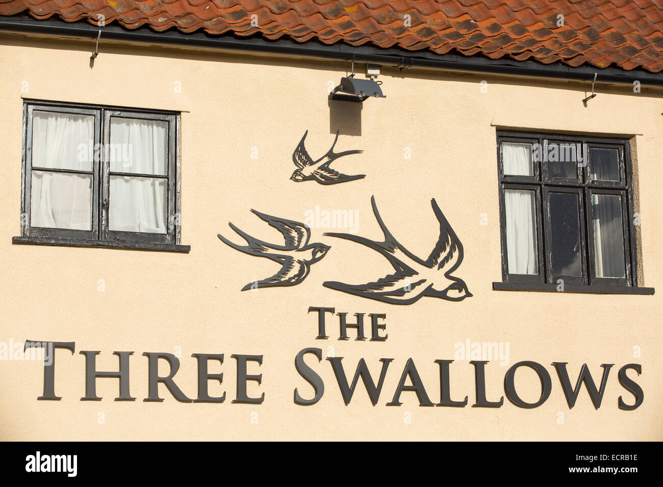 The Three Swallows pub in Cley, Norfolk, UK Stock Photo - Alamy