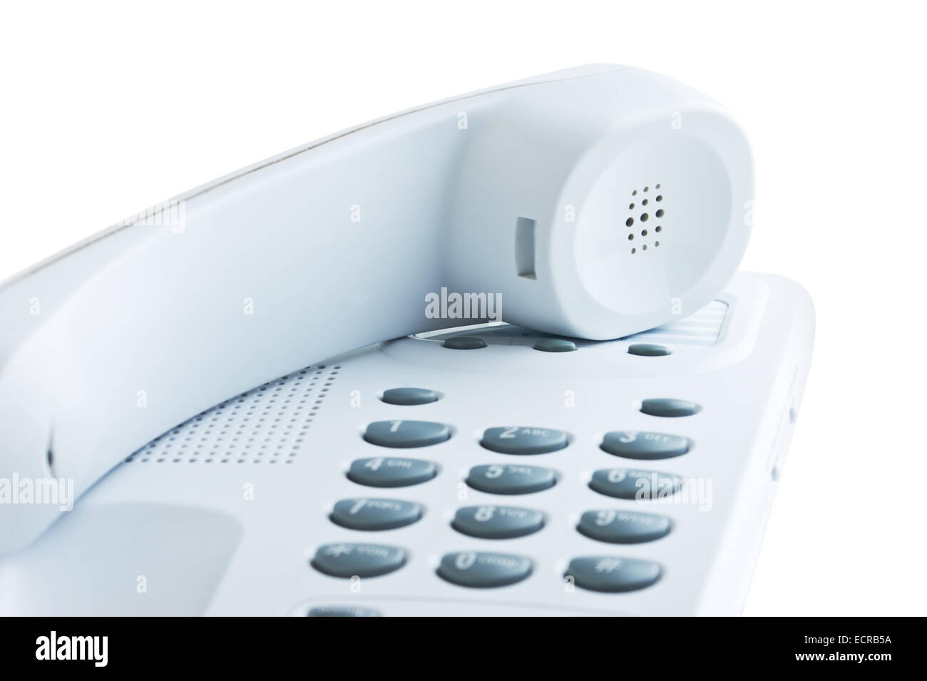 classic phone isolated on a white background Stock Photo - Alamy