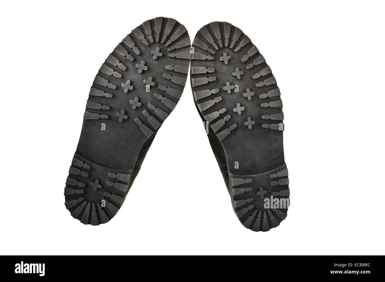 sole military boots isolated on white background Stock Photo - Alamy