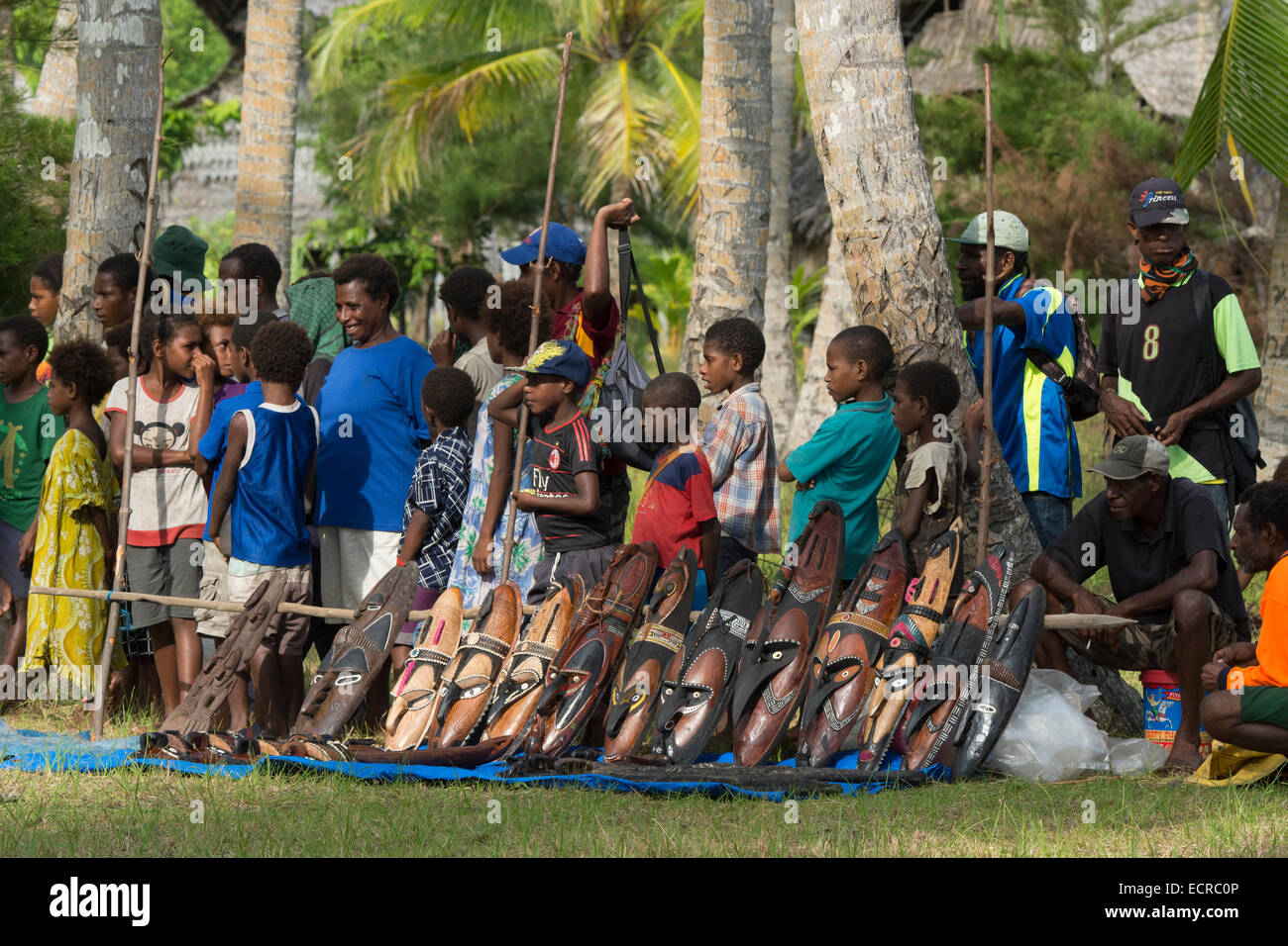 Melanesia, Papua New Guinea, Sepik River area, Murik Lakes, Karau ...