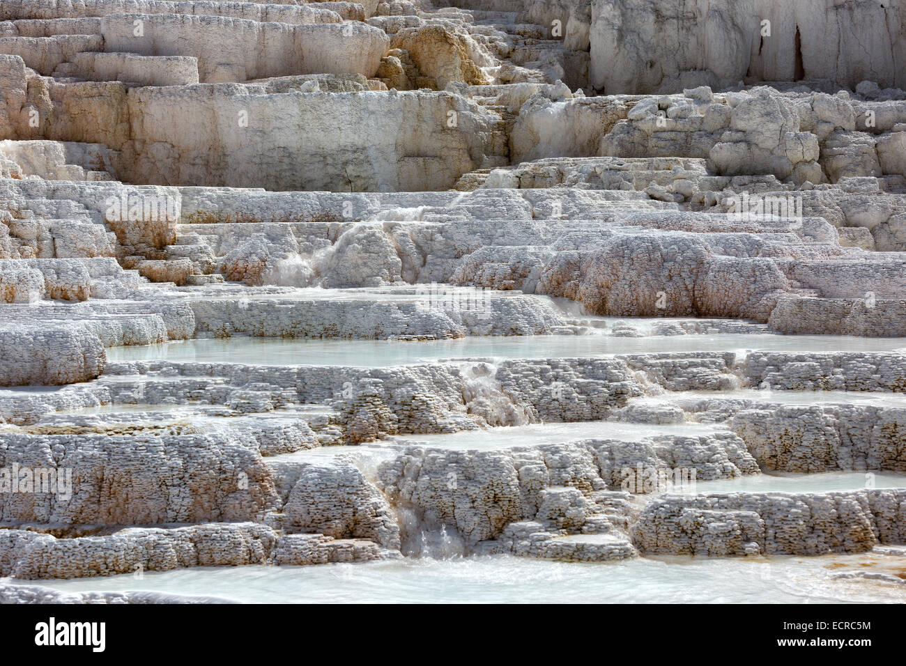 Travertine terraces yellowstone hi-res stock photography and images - Alamy