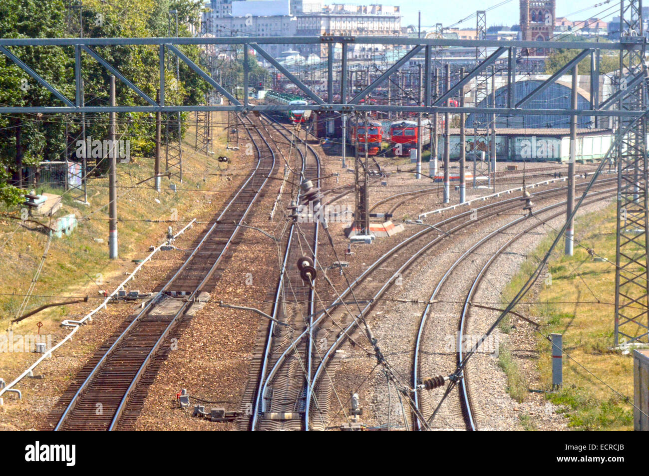 Railway lines tracks sleepers hi-res stock photography and images - Alamy