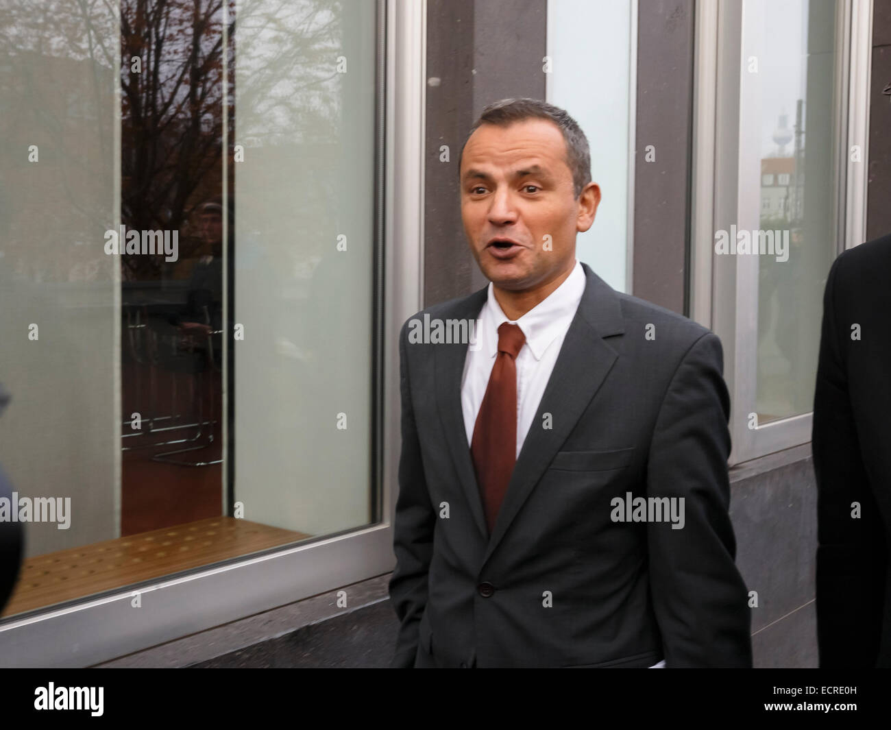 Berlin, Germany. 18th Dec, 2014. Sebastian Edathy with strong escort ...
