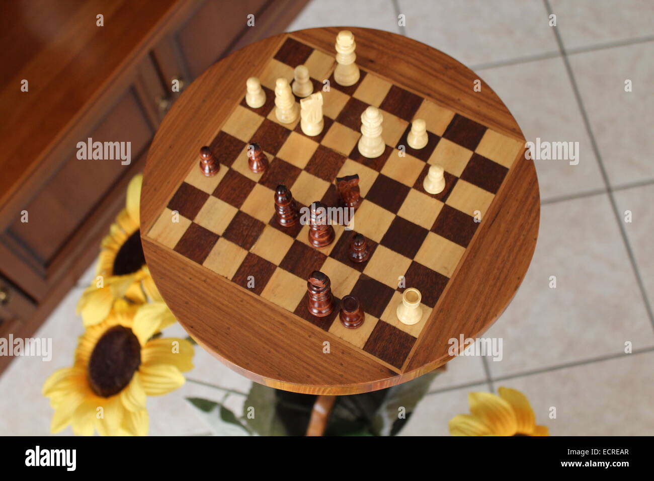 Chess desk hi-res stock photography and images - Alamy