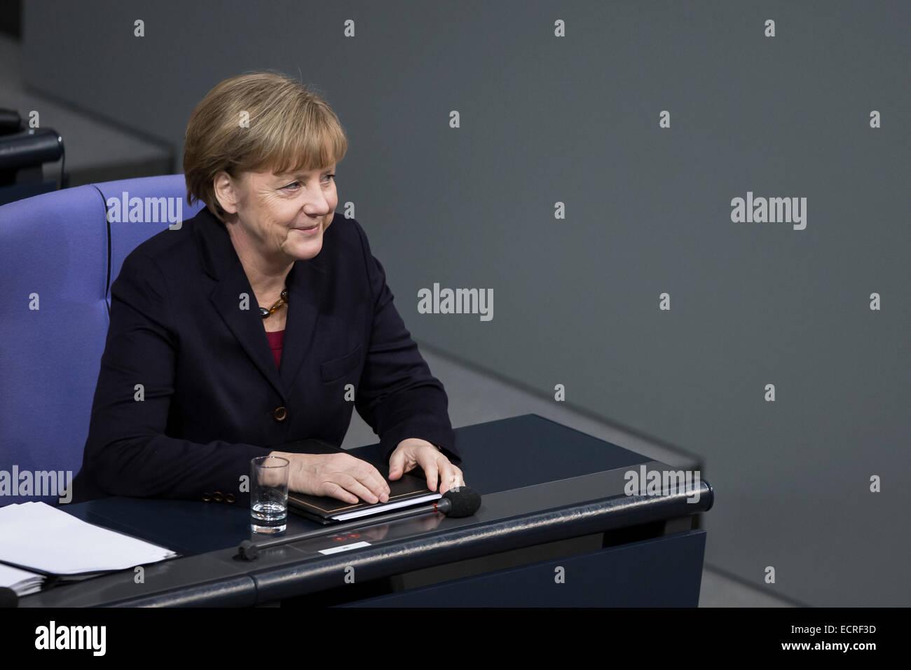 Berlin, Germany. 18th Dec, 2014. Delivery of a governmental declaration ...
