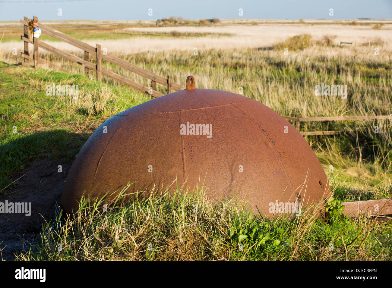 A second world war Allan Williams machine gun turret in Cley on the ...