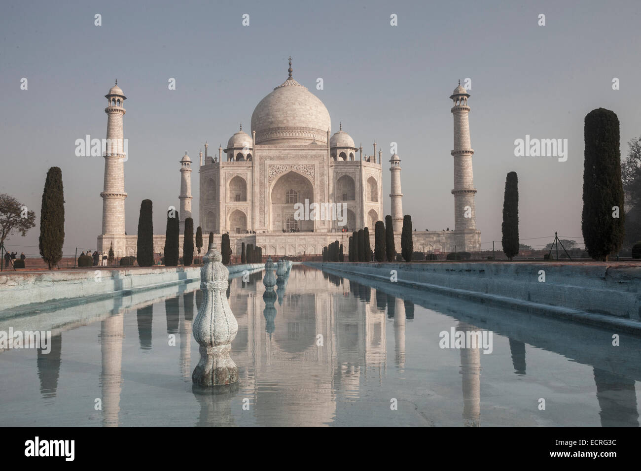 The taj is a white marble mausoleum located in agra hi-res stock ...