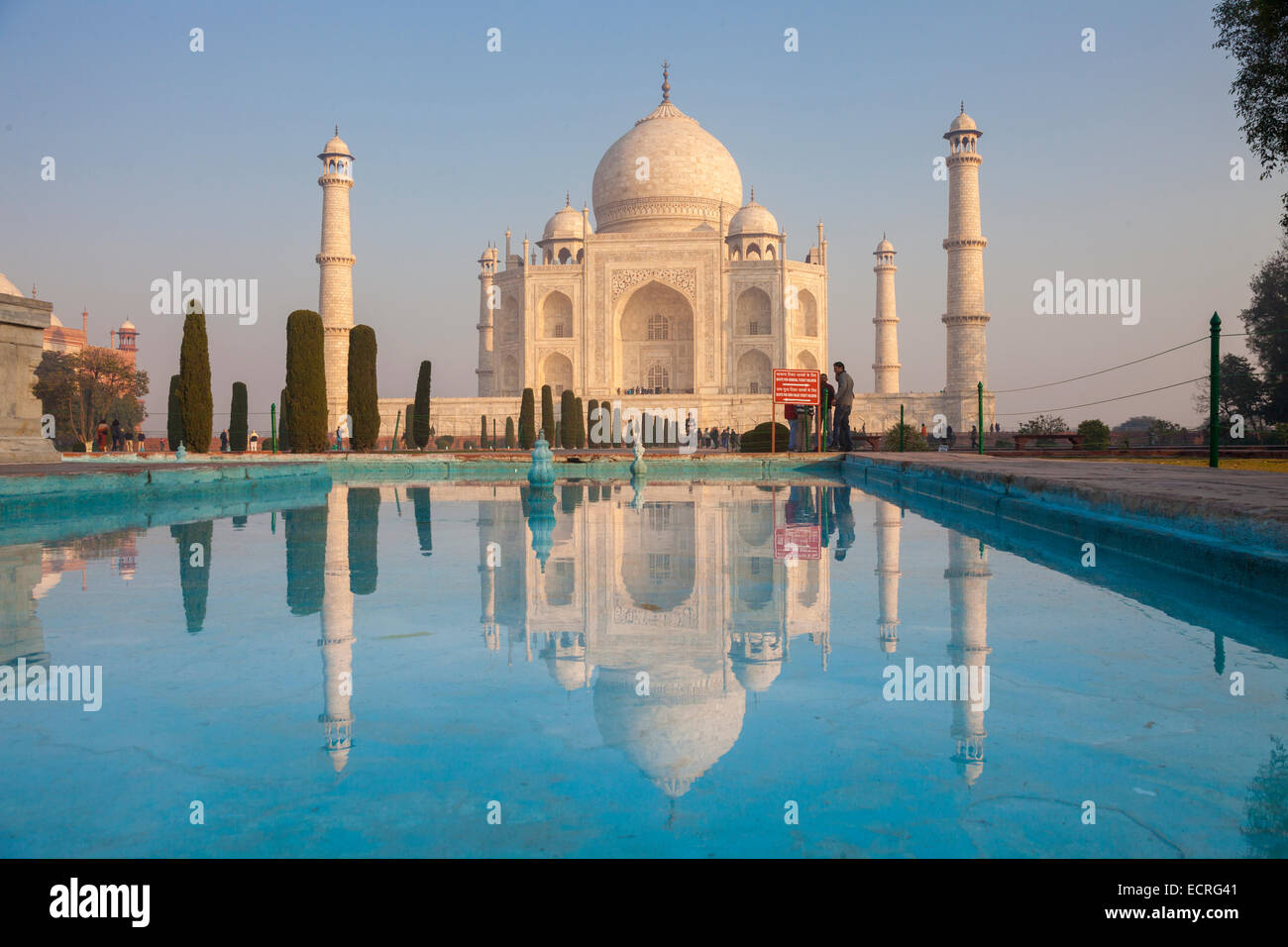 The taj is a white marble mausoleum located in agra hi-res stock ...