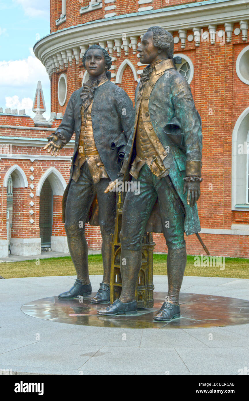 The Monument to Russian architects Bazhenov and Kazakov The Tsaritsyno ...