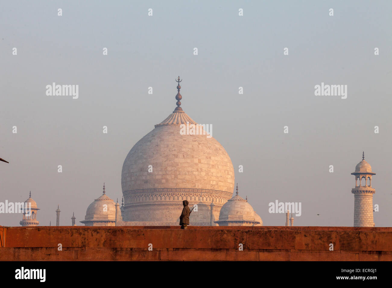 The taj is a white marble mausoleum located in agra hi-res stock ...