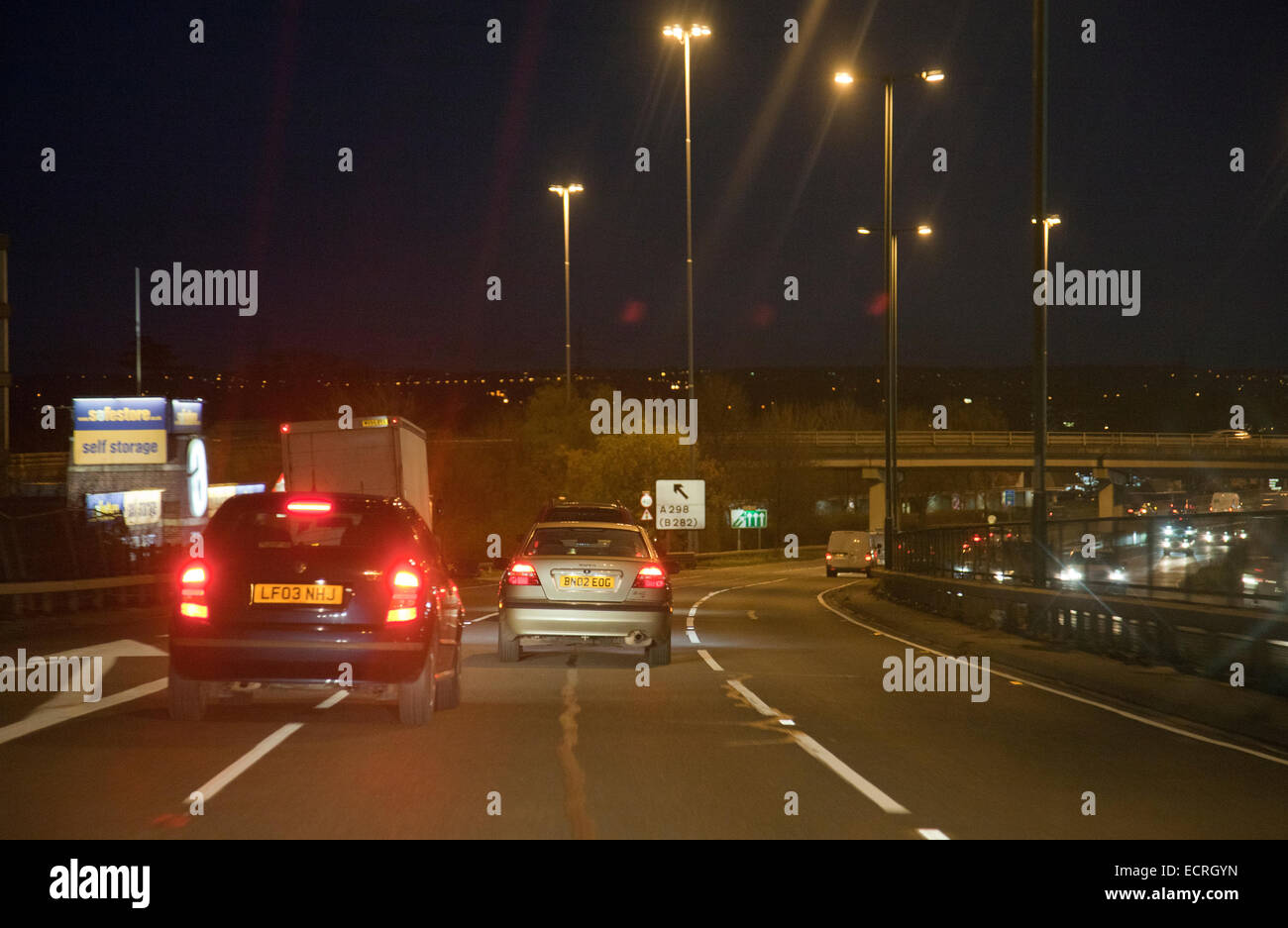 A3 Motorway from London Outbound - UK Stock Photo - Alamy