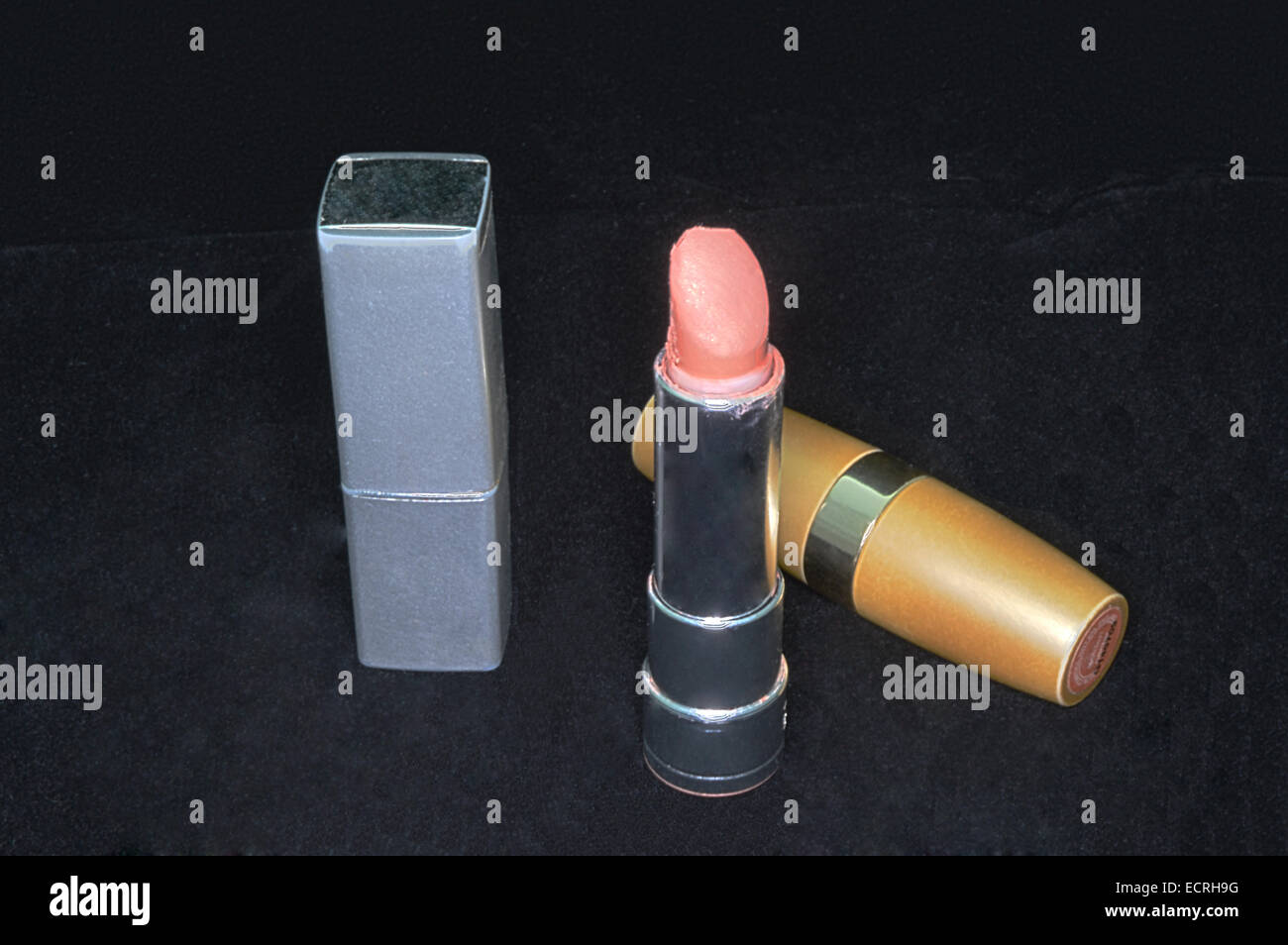 Lipstick ladies lipstick on black Stock Photo - Alamy