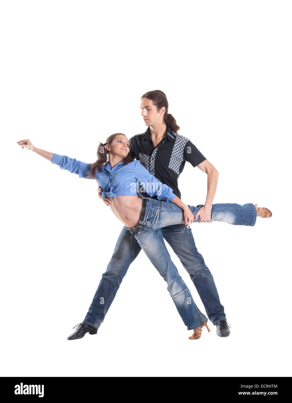 Woman in jeans bending over hi-res stock photography and images - Alamy