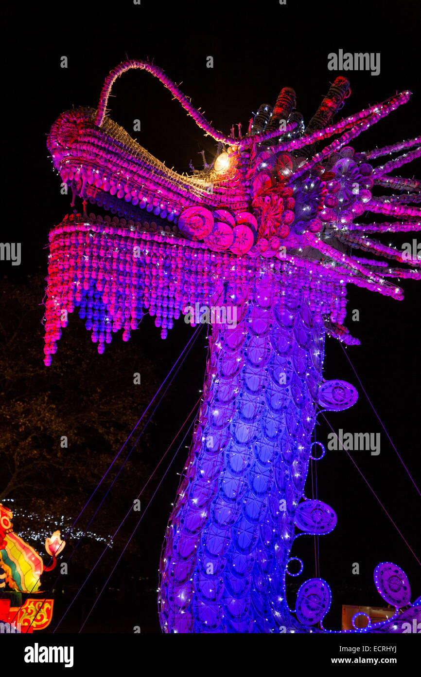 Longleat Festival of Light, Chinese Lion Lanterns Display at Longleat ...