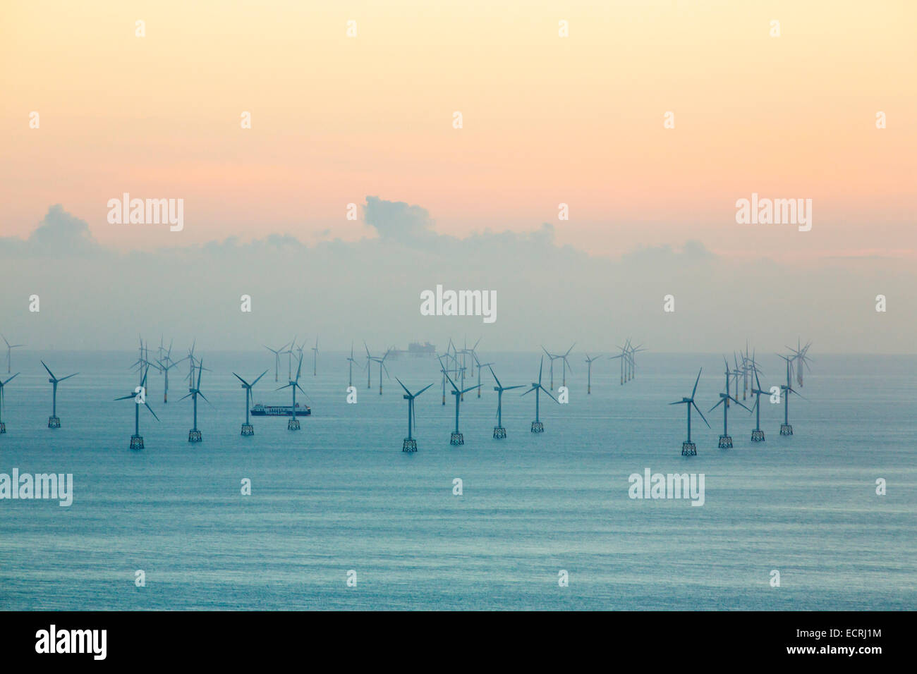 Morecambe bay wind farm hi-res stock photography and images - Alamy