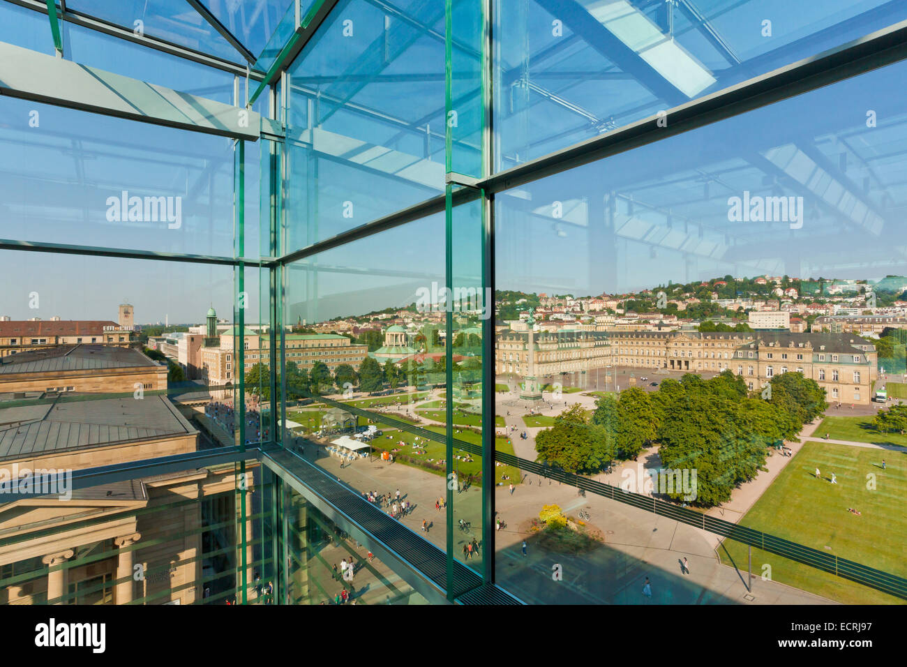 VIEW FROM KUNSTMUSEUM BUILDING, KONIGSTRASSE, KONIGSBAU BUILDING ...