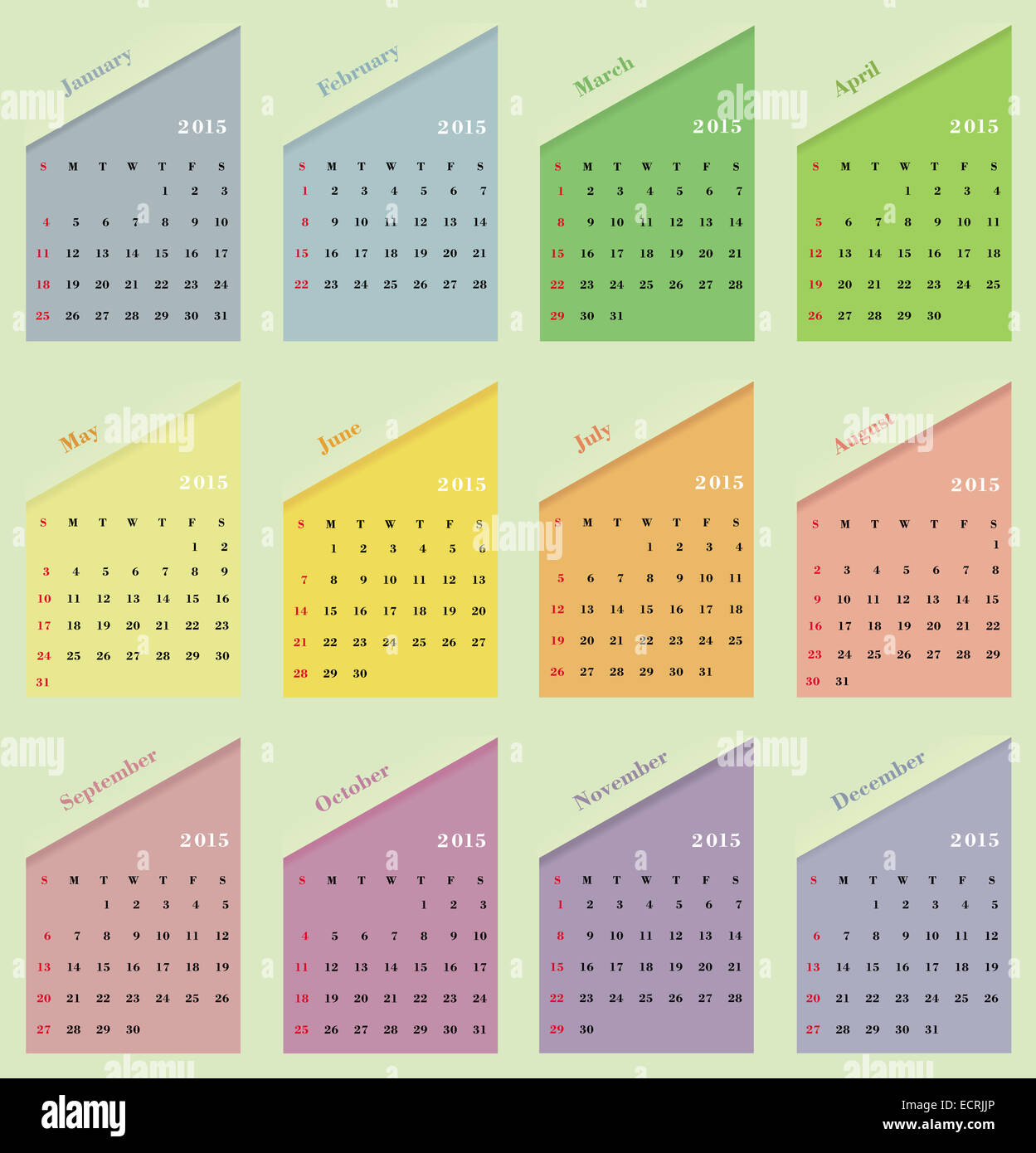 Classical calendar on a light background Stock Photo - Alamy