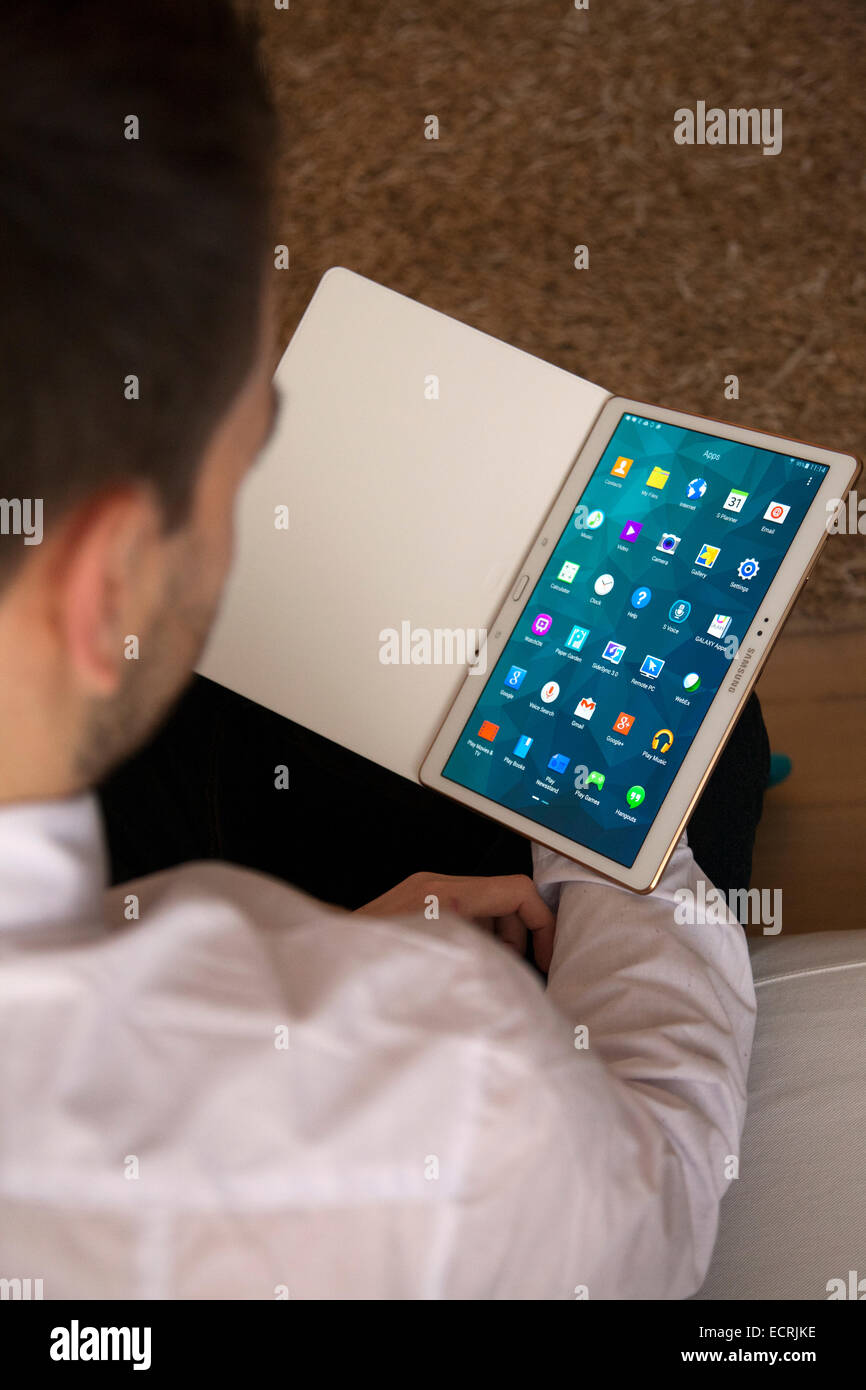 Fingers using tab hi-res stock photography and images - Alamy