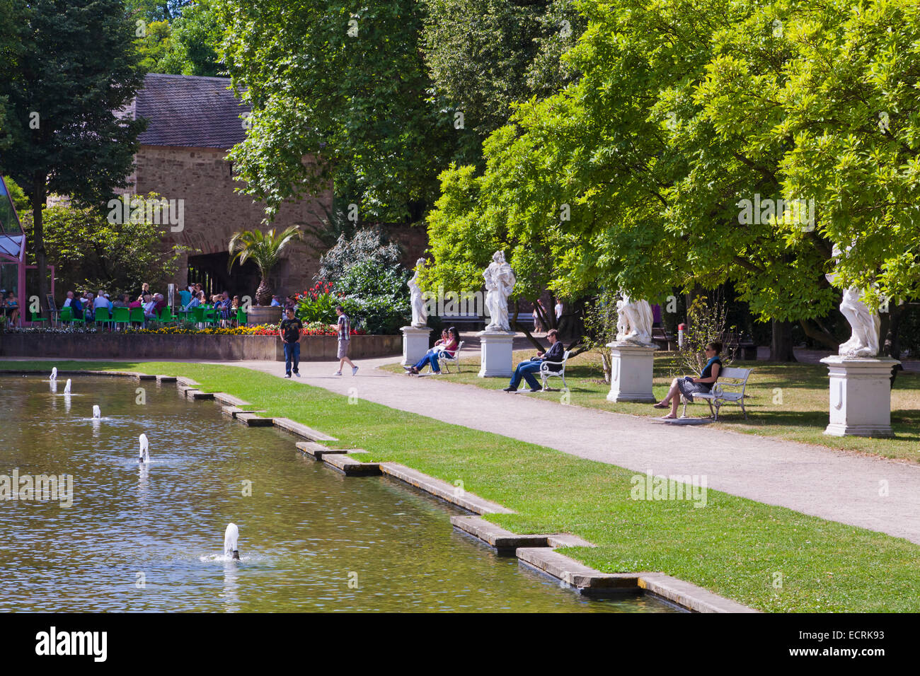 PARK OF THE ELECTORAL PALACE, KURFUERSTLICHES PALAIS, TRIER, TREVES ...