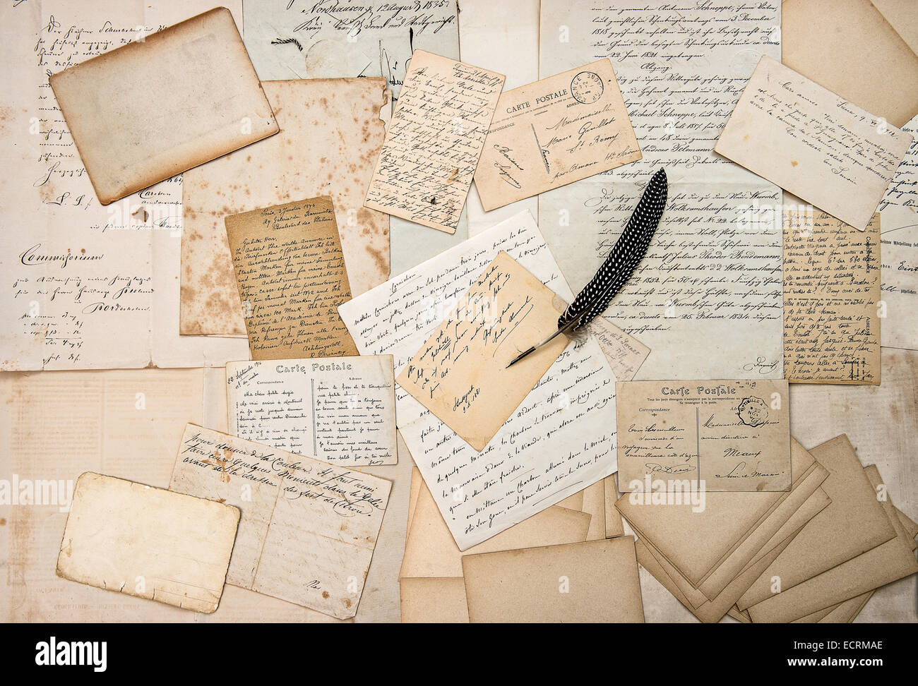 old letters, handwritings, ephemera, vintage postcards and antique ...