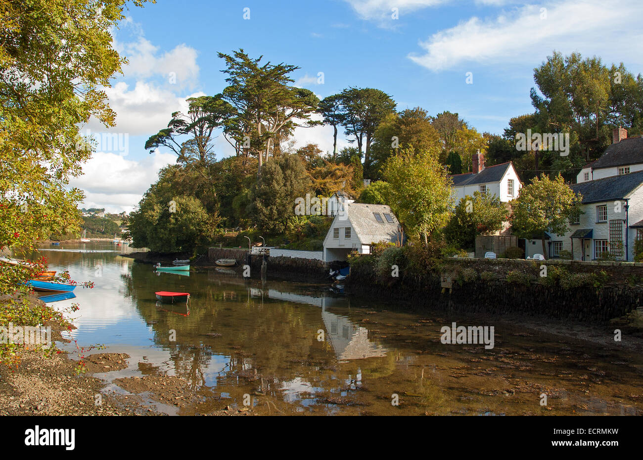 helford village, Cornwall, UK Stock Photo - Alamy