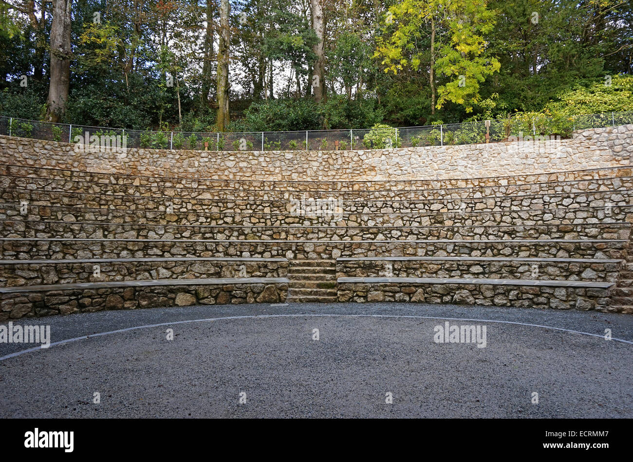 The amphitheatre in Trebah Gardens, Cornwall, UK Stock Photo - Alamy