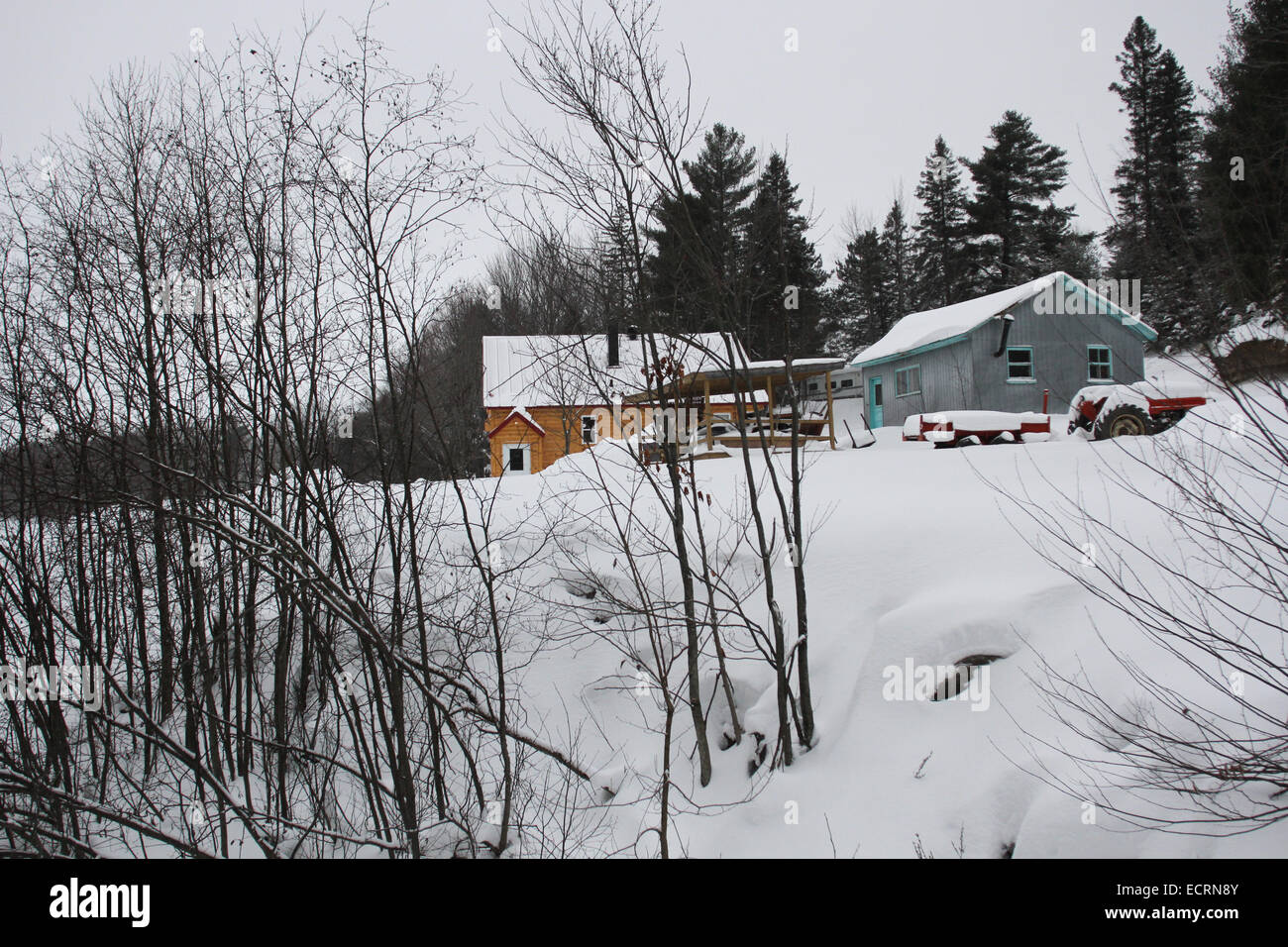 Typical canadian winter hi-res stock photography and images - Alamy