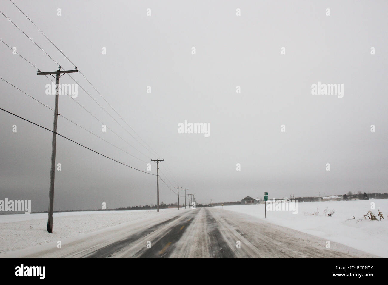 Rural Quebec,Canada during winter Stock Photo - Alamy