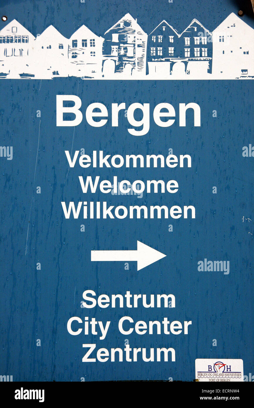 Welcome sign norway hi-res stock photography and images - Alamy