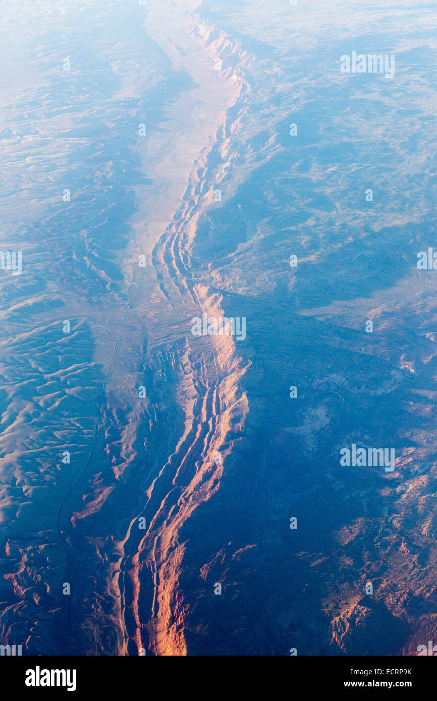 A fault line in Arizona from the air, USA Stock Photo - Alamy