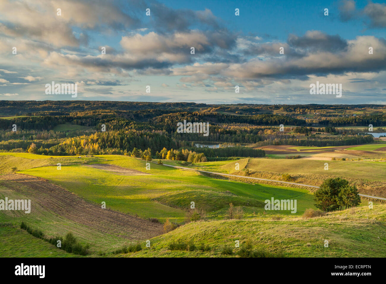 Polish countryside rolling hills hi-res stock photography and images ...