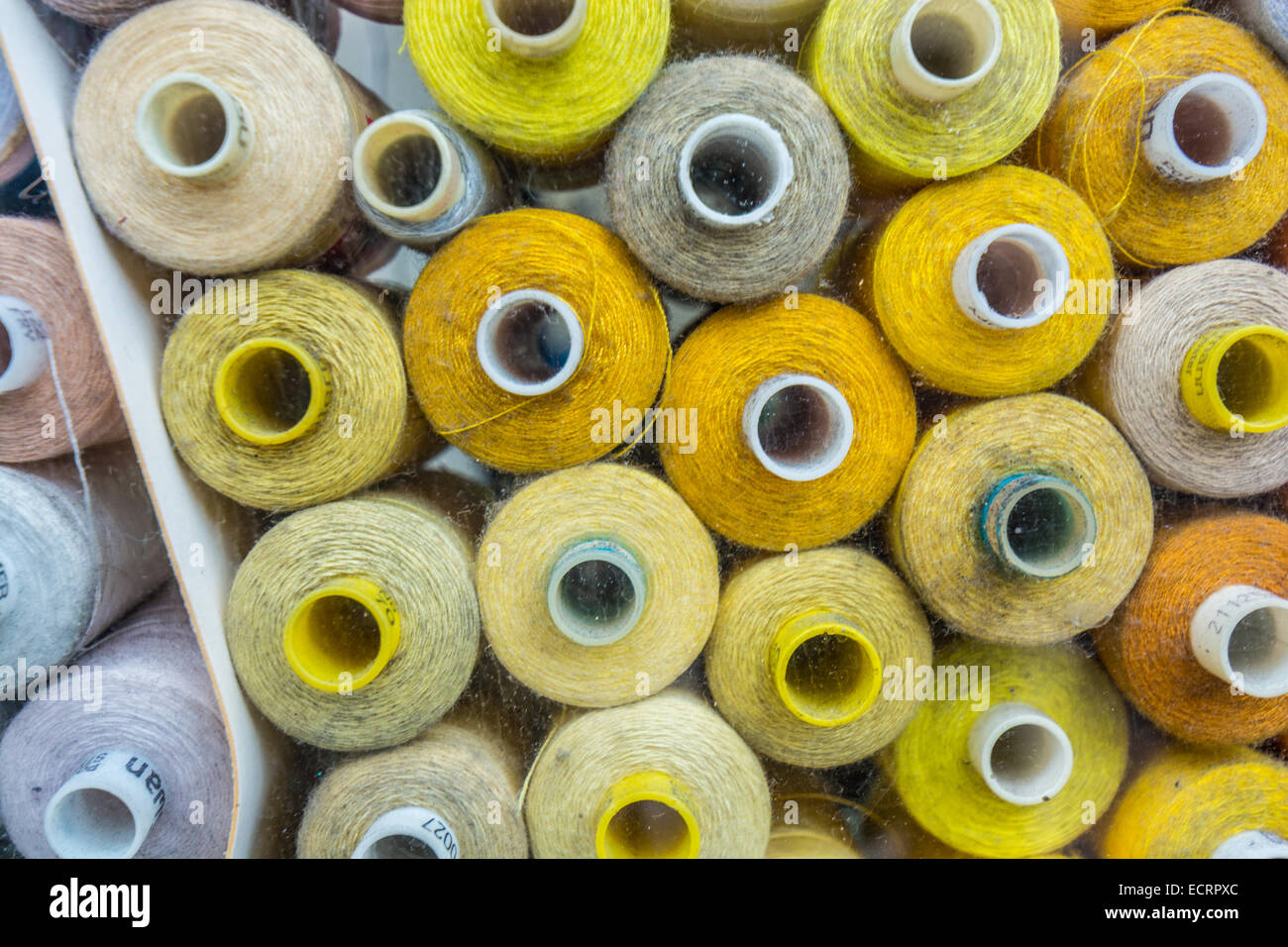 Thread rolls in textile industry hi-res stock photography and images ...