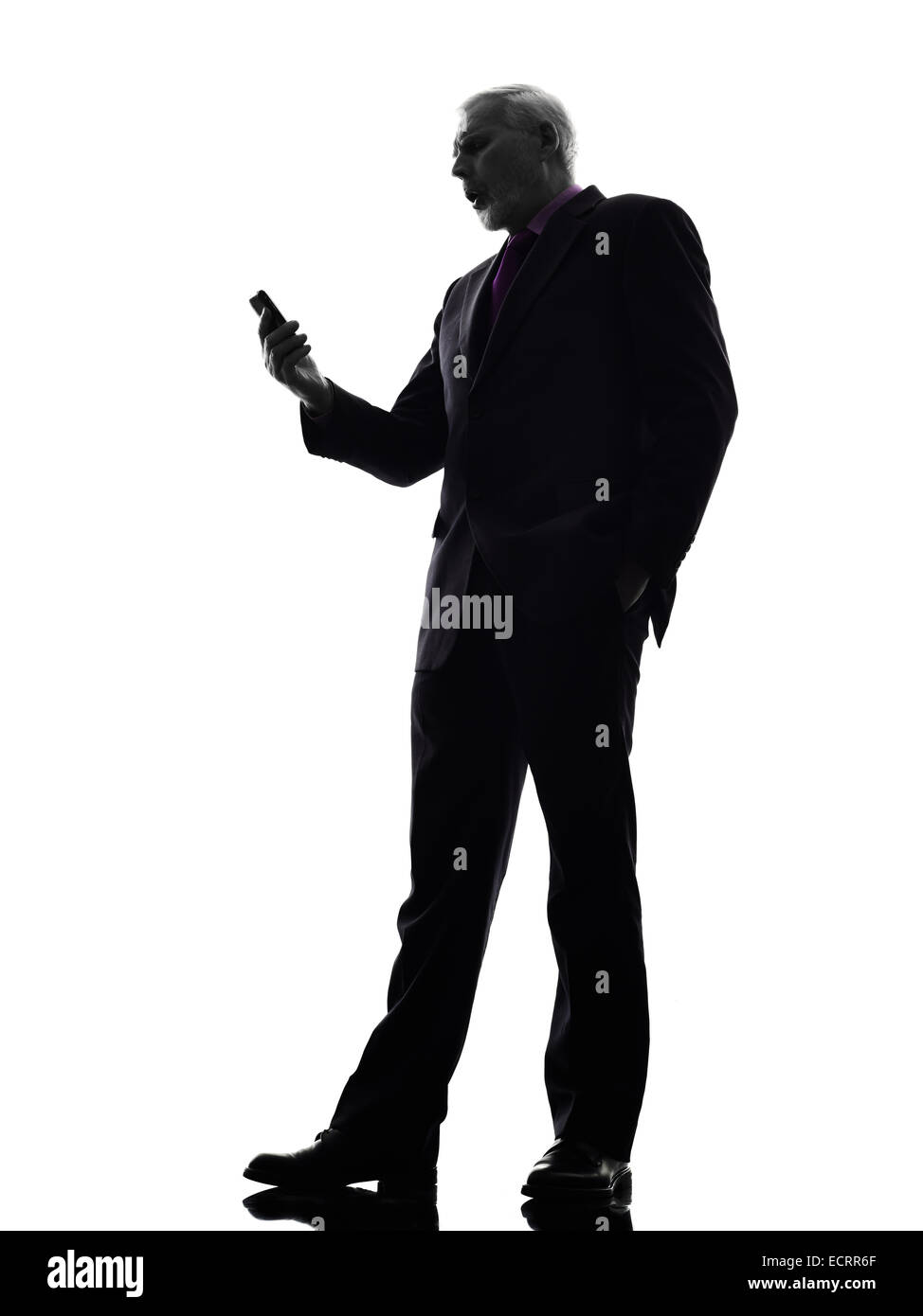 Shadow senior man on Cut Out Stock Images & Pictures - Alamy