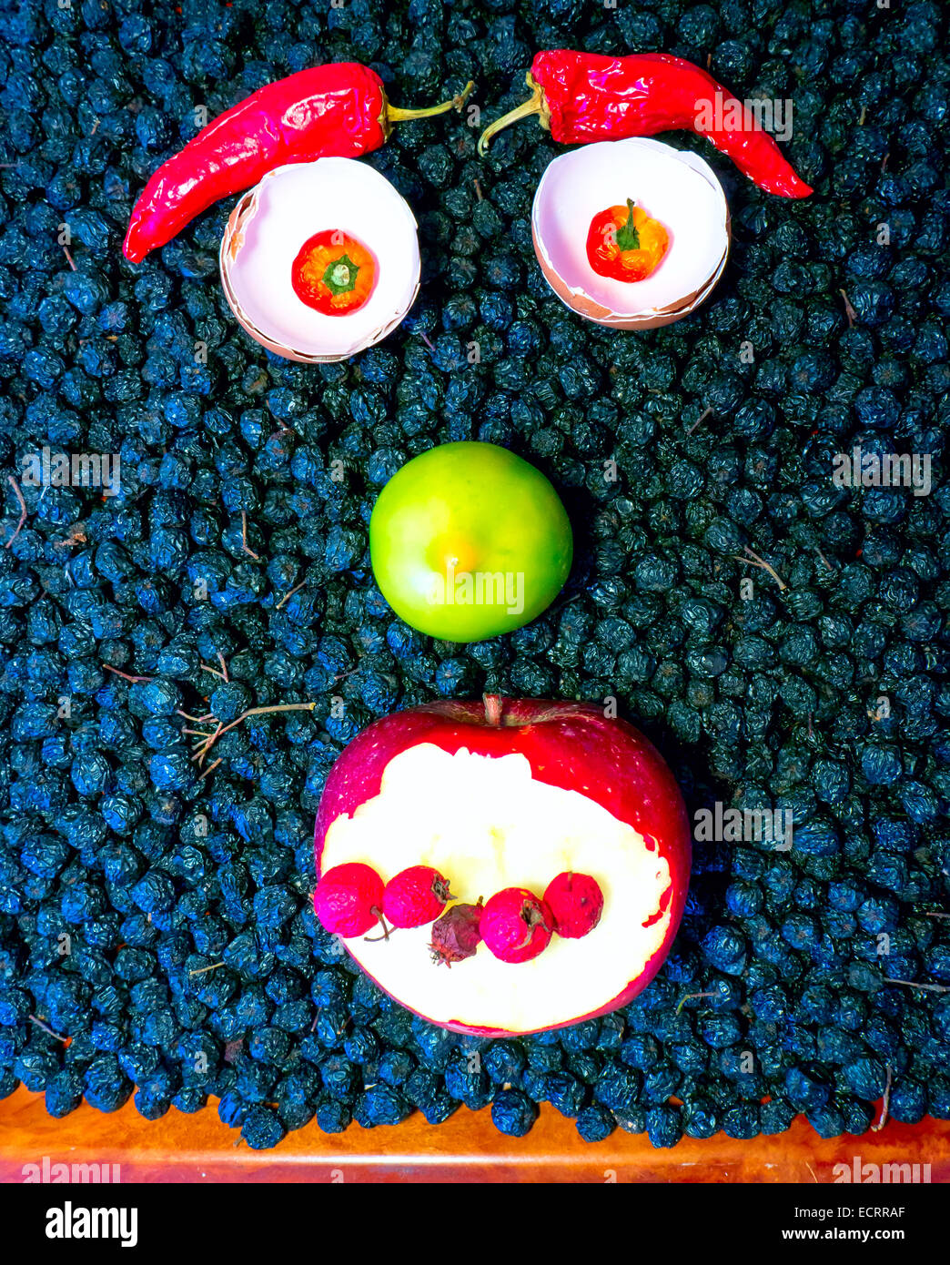The vegetable face Stock Photo - Alamy