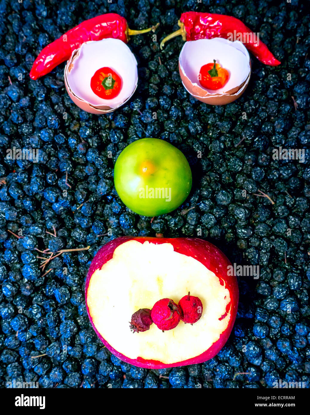 The vegetable face Stock Photo - Alamy