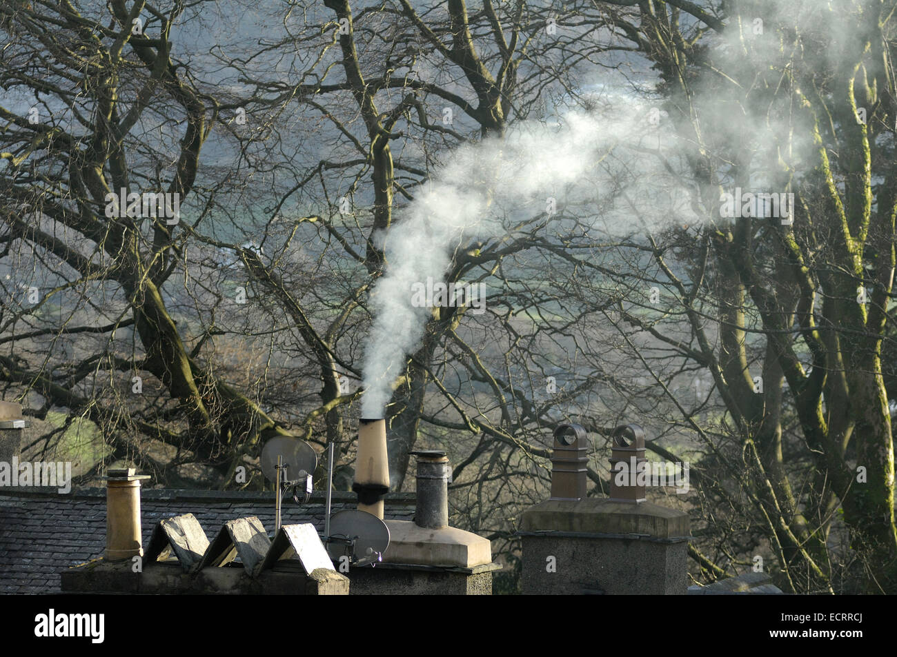 Chimneys england winter hi-res stock photography and images - Alamy