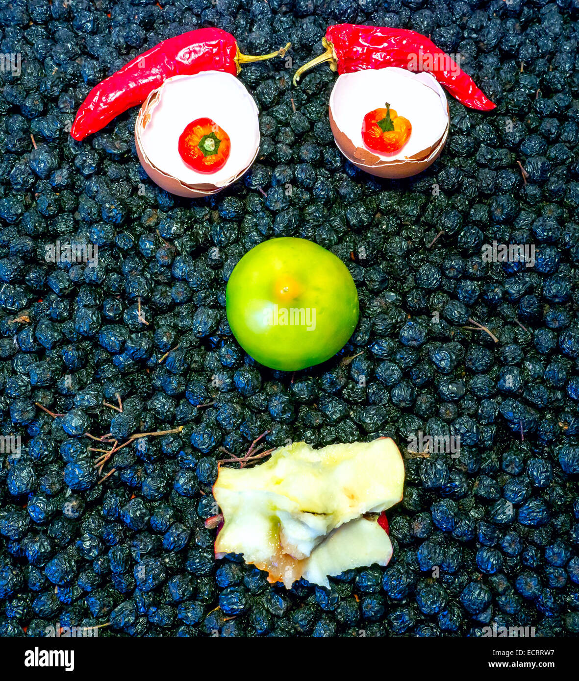 The vegetable face Stock Photo - Alamy