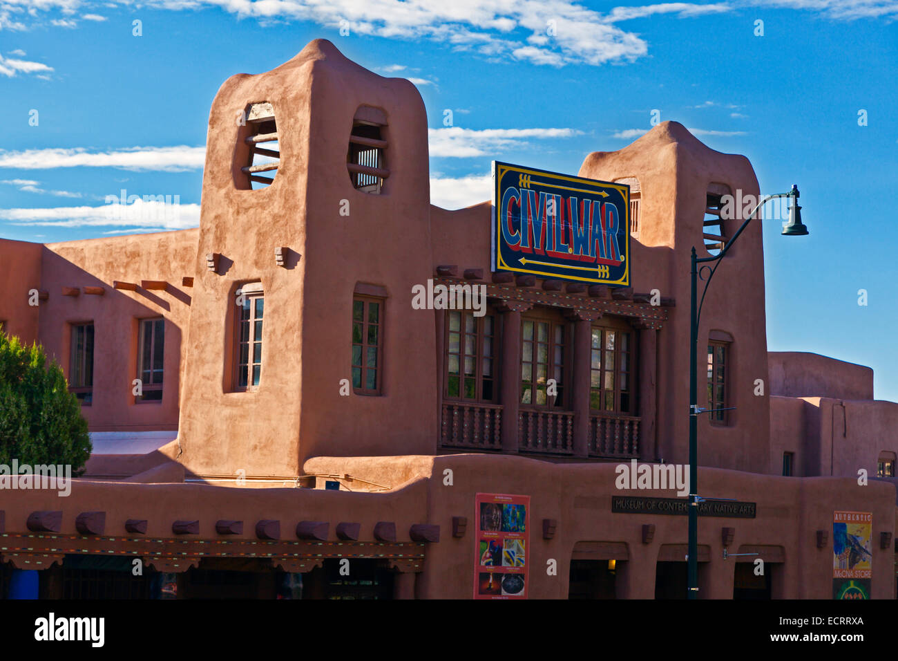 MUSEUM OF CONTEMPORARY NATIVE ARTS - SANTA FE, NEW MEXICO Stock Photo ...