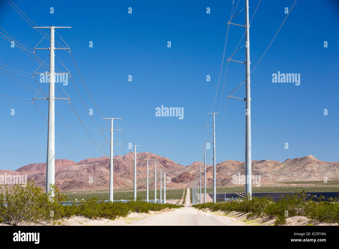 The Copper Mountain solar power station, USA Stock Photo - Alamy
