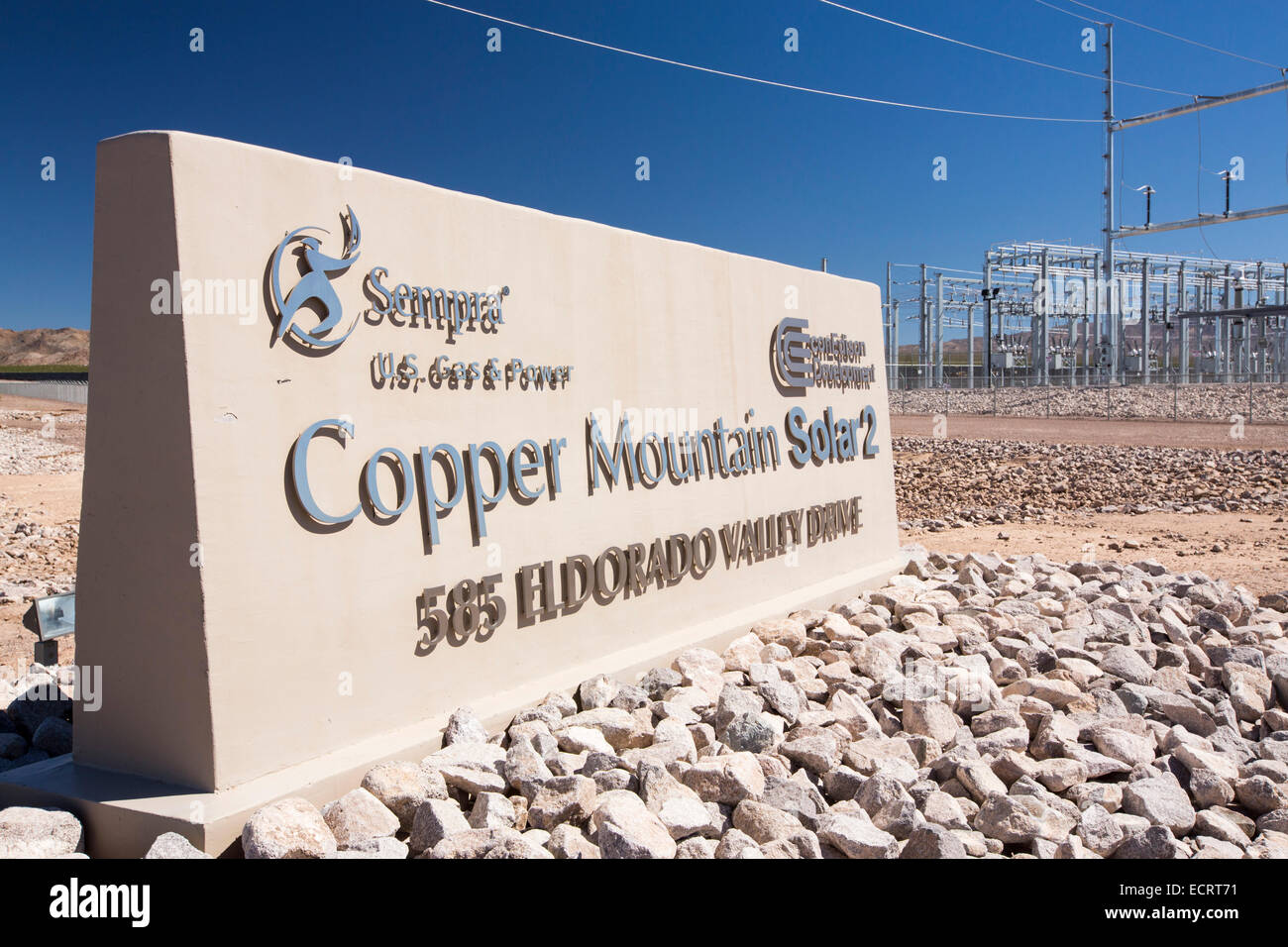 The Copper Mountain solar power station, USA Stock Photo - Alamy