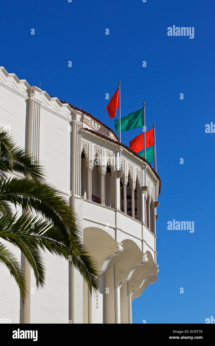 Flags Flying From The Vintage Casino In Avalon, Catalina Island ...