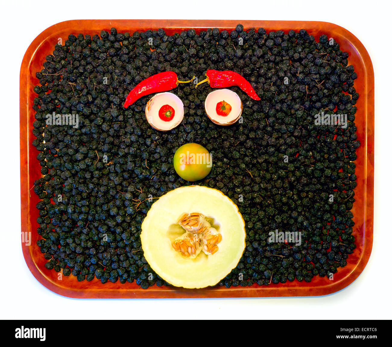The vegetable face Stock Photo - Alamy