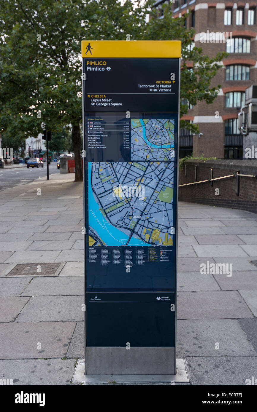 Pimlico street sign hi-res stock photography and images - Alamy